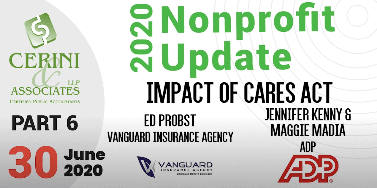 2020 NFP Update Part 6 Impact of CARES Act Cerini and Associates