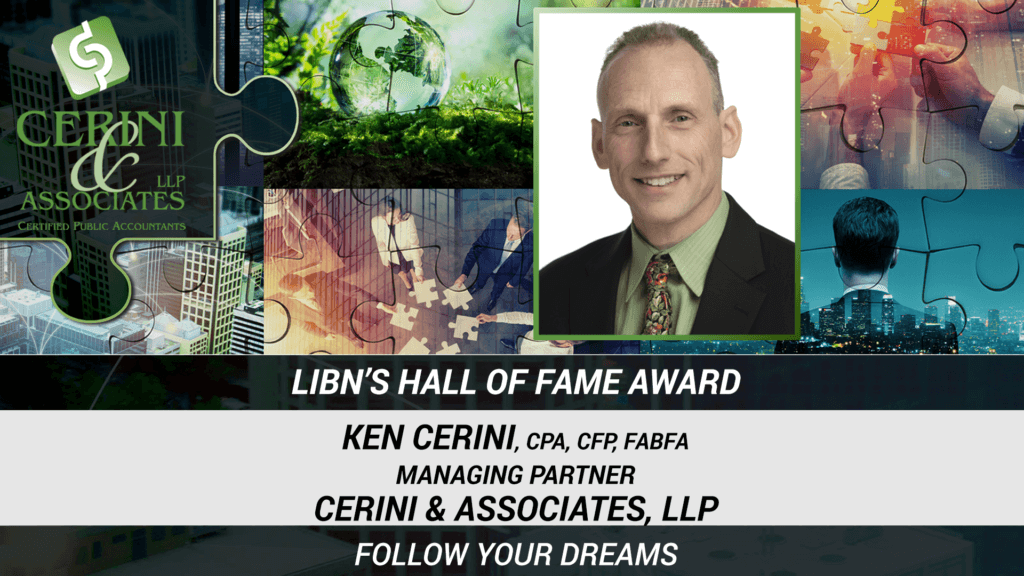 Ken Cerini Inducted in LIBN Hall of Fame 2022 - Cerini & Associates, LLP
